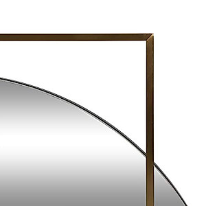 Christopher Knight Home Olina Modern Round Framed Wall Mirror, Brushed Brass