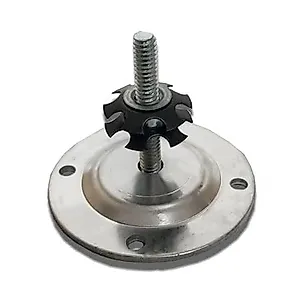 ToughGrade Round Silver Pad with Bolt and Insert Nut