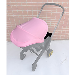 AICTIMO Seat Cushion Changing Kits Clothes, Sun Shade, Stroller Canopy Compatible with Doona Car Seat & Stroller (Pink Black), Pack of 1