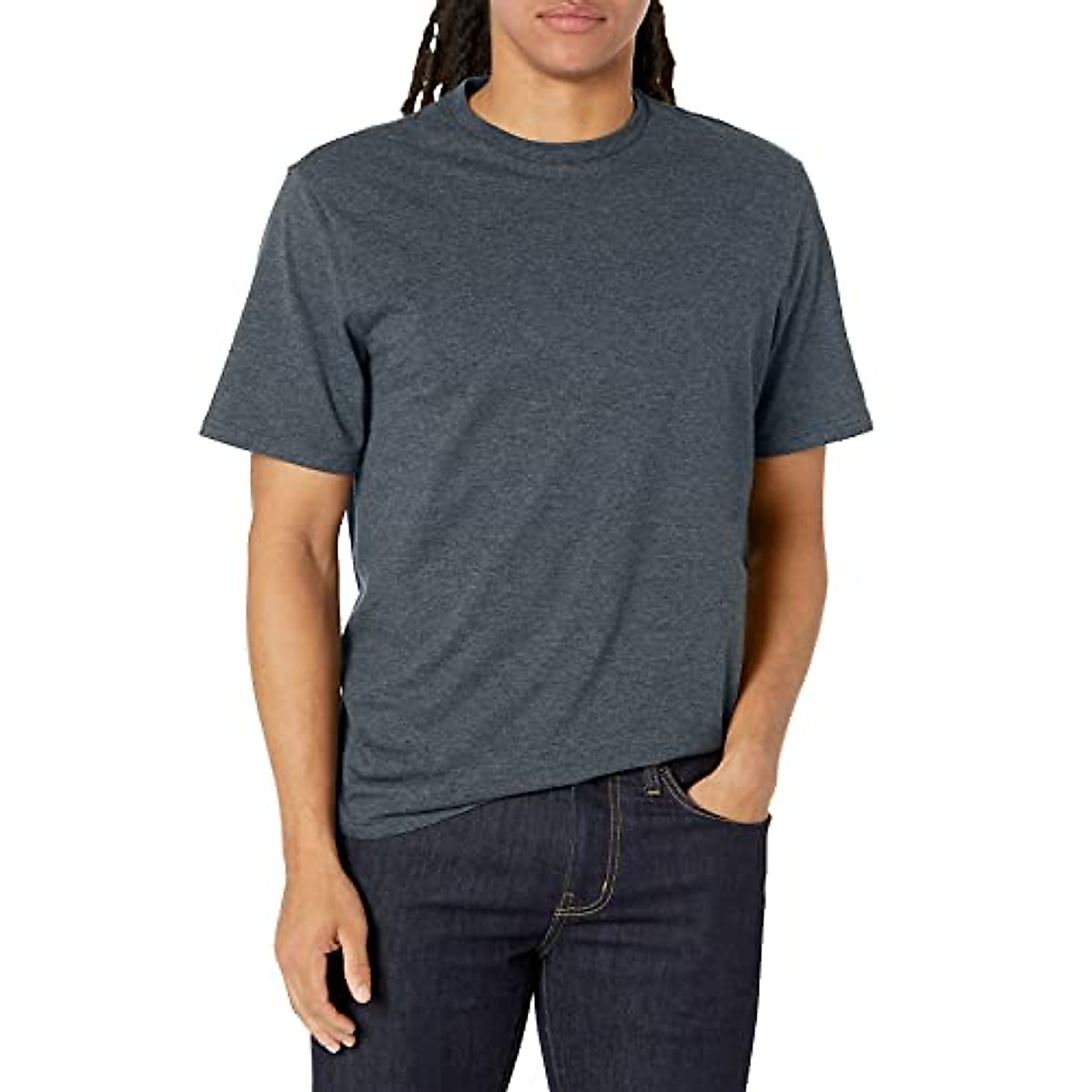 Amazon Essentials Men's Regular-Fit Short-Sleeve Crewneck T-Shirt, Pack of 2, Charcoal Heather, X-Large