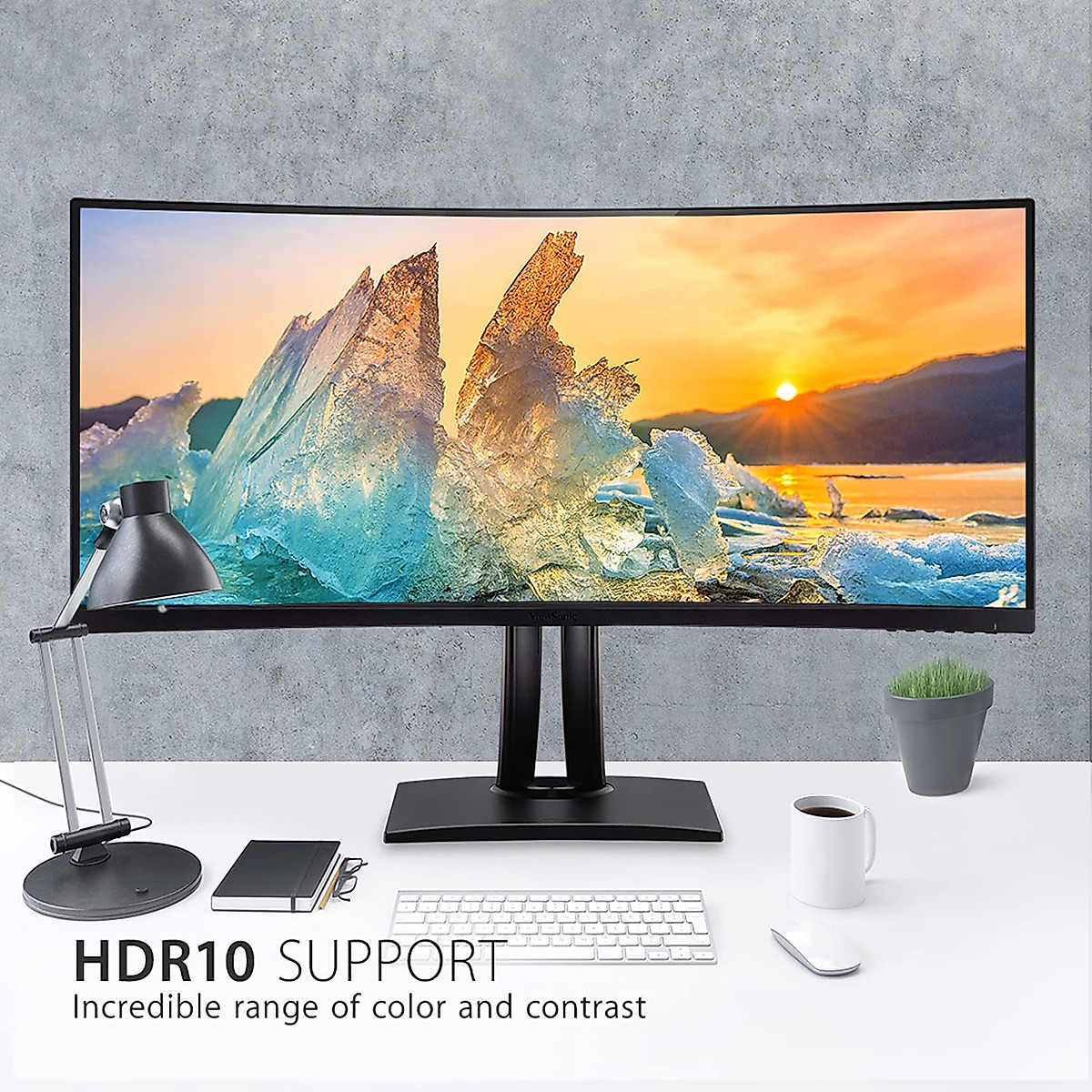 ViewSonic VP3881A 38-Inch IPS WQHD+ Curved 21:9 Monitor with 100% sRGB Rec 709, Eye Care, HDR10 Support, 90W USB C, HDMI, USB, DisplayPort for Professional Home and Office