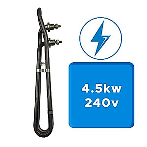 Smart Spa Supply 4.5kw 240v Titanium Flo-Thru Universal Heater Element Replacement Hot Tub Heating