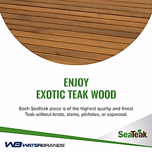 SeaTeak Wall Mount Paper Towel Holder | Wooden Wall Paper Towel Holder | Modern Wall Paper Towel Holder | 12.25" L x 4.38" W x 1.88" H