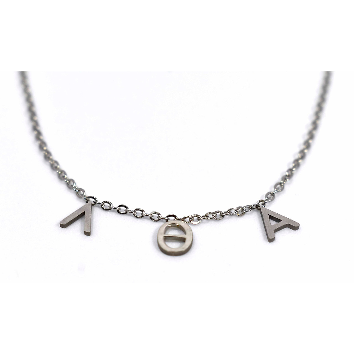 Sorority Shop Lambda Theta Alpha Necklace — LTA Name Necklace, Stainless Steel Sorority Gifts Necklace, Long-Lasting Lambda Theta Alpha Gifts for Women