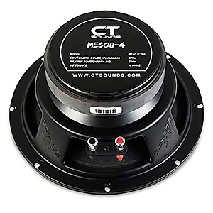CT Sounds MESO8-4 8” Pro Audio Midrange Loudspeaker, 275 Watts RMS, Each