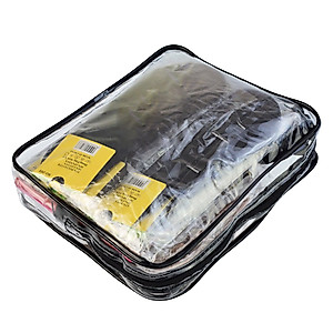 Wobe 5 Packs Clear Cosmetics Bag Make-up Bags Organizers, PVC Zippered Toiletry Carry Pouch Portable Makeup Bag for Vacation Travel, Bathroom and Organizing Waterproof Makeup Zipper Bag Vinyl Plastic