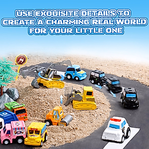 Fajiabao 18 Pcs Toddler Toys Cars for 1-3-5 Mini Pull Back Cars & Trucks Toddler Party Favors Pinata Easter Egg Fillers Goodie Bags Stuffers for Kids Bulk Prizes for 2 3 4 5 6 Boys Girls