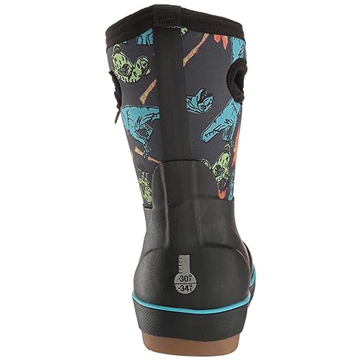 BOGS Classic II Snow Boot, Black Multi, 2 US Unisex Big Kid