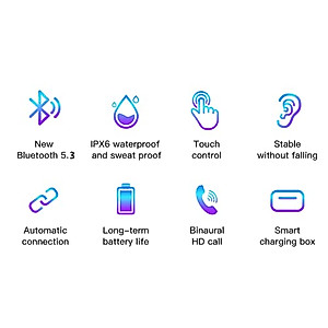 AWEI T29P Earbuds Wireless Bluetooth, Bluetooth 5.3 Noise Cancelling Headphones True Wireless IPX6 Waterproof Stereo in-Ear Earphones with Built-in Microphone (Black)