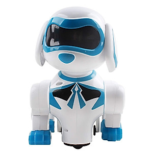 Vokodo Pet Robotic Dog Interactive Kids Toy Puppy Walks Barks Sits With Lights And Music Friendly Electronic Robot Companion Bump And Go Action Play Great Gift For Preschool Children Boy Girl Toddlers