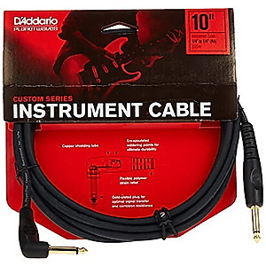 D'Addario Accessories Cable, Black, 10 feet (PW-GRA-10)