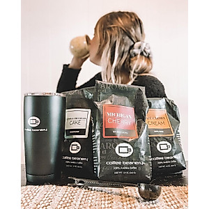 Michigan Cherry by Coffee Beanery | 12oz Flavored Whole Bean Coffee Medium Roast Coffee | 100% Specialty Arabica Coffee Whole Bean | Gourmet Coffee Whole Beans