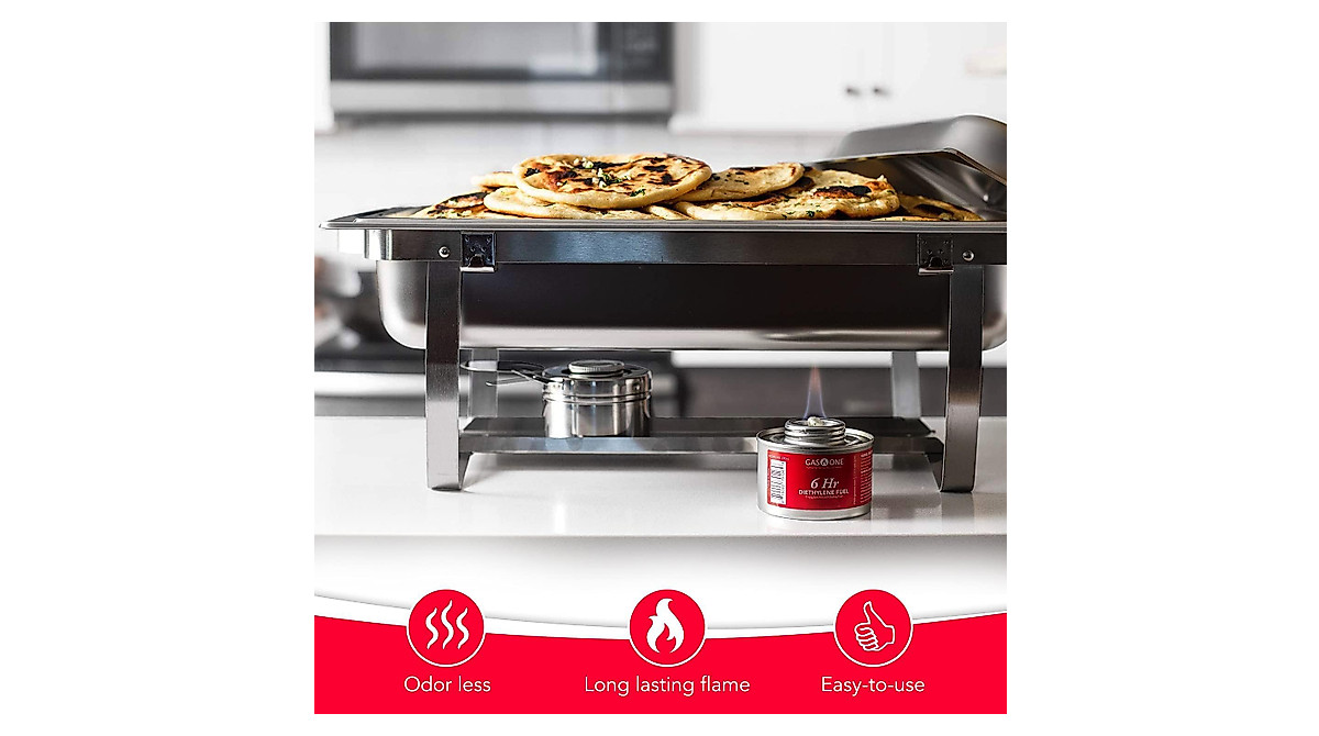 Gas One 12 Pack 6 Hour Chafing Fuel for Buffets