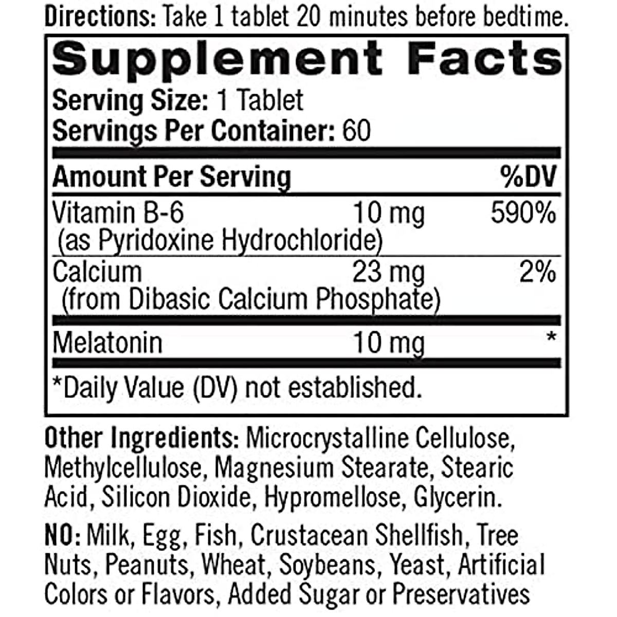 Natrol, Advanced Sleep Maximum Strength 10 mg Tablets, Melatonin, 60 Count