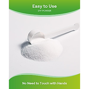 DTF Powder White Digital Transfer Hot Melt Adhesive- Axlio 400g DTF PreTreat Transfer Powder for All Fabric, DTF Hot Melt Adhesive Powder for All DTF and DTG Printers, 400g-14.1oz