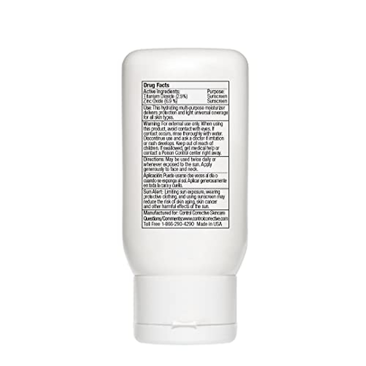CONTROL CORRECTIVE Tinted Moisturizer With Spf 30, 2.5 Oz - Non-Greasy Hydration, Subtle, Healthy-Looking, Even Out Skin Tone, Moisturizes & Protects, Zinc, Titanium, Natural Sunscreen, Sheer Coverage