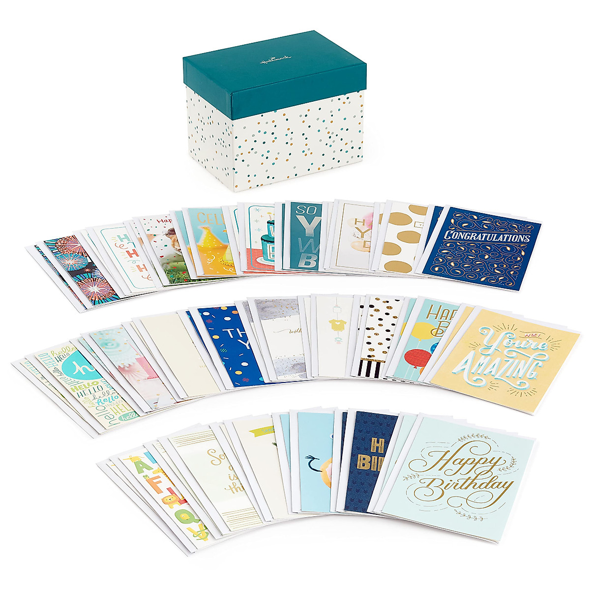 Hallmark All Occasion and Birthday Greeting Cards Assortment (60 Cards and Envelopes) | Hallmark