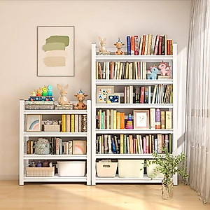 Garage Shelving 1650LBS Storage Shelves Heavy Duty Garage Shelves 5 Tier Adjustable Metal Shelves for Garage Storage Rack Heavy Duty Shelving Industrial Utility Shelf, 36" W x 72" H x 16" D, White