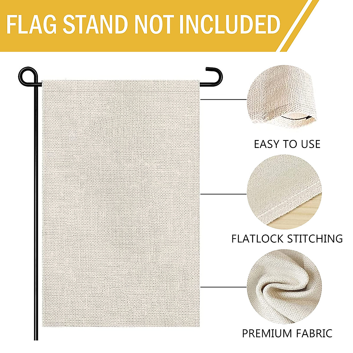 Furiaz Welcome to Our Home Bee Spring Summer Decorative Large House Flag, Buffalo Plaid Check Daisy Home Outside Garden Yard Decorations, Farmhouse Burlap Outdoor Decor Double Sided 28x40