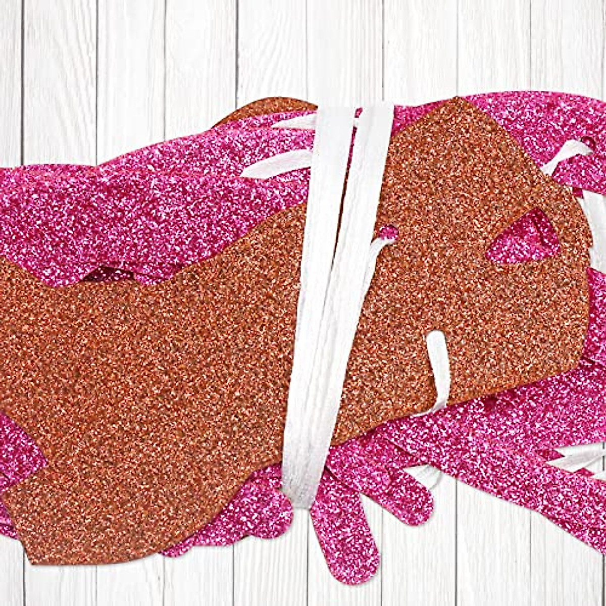 Let's Go Girls Banner, Nashville Bachelorette Party Decorations, Disco Cowgirl Birthday Party Supplies, Western Rodeo Garland Sign, Pre-strung, Pink Glitter