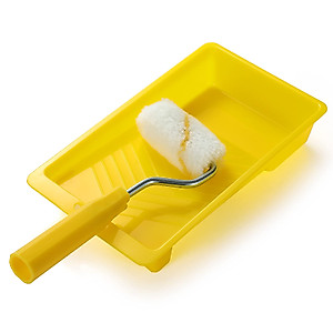2-inch Paint Roller- Mini Plastic Paint Tray Set, Mini Roller Frame, Microfiber Roller Covers, Touch Up Trim Kit with Tray