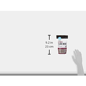 Amazon Brand - Happy Belly Organic Black Chia Seeds 1 lb