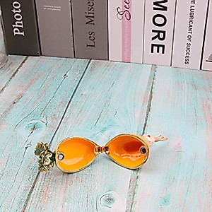 SEVENBEES Hand Painted Rabbit Figurine Enamel Hinged Jewelry Trinket Box