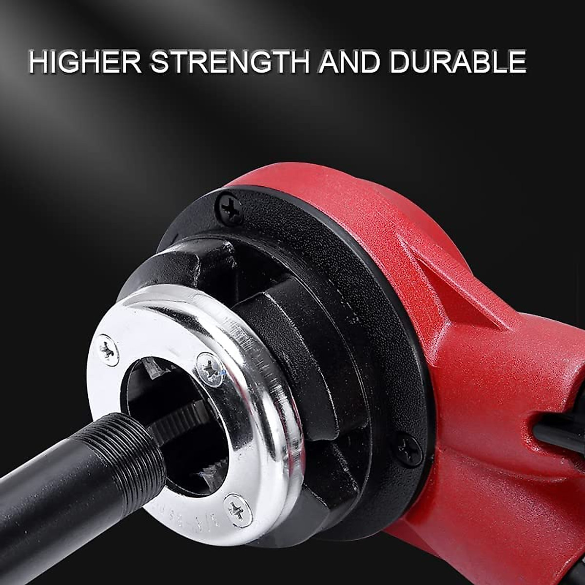 Pipe Threader kit, Manual Plumber Pipe Threading Set, Ratcheting Pipe Threading Tool Set with Storage Case (4 Dies-1/2" 3/4" 1" 1-1/4")