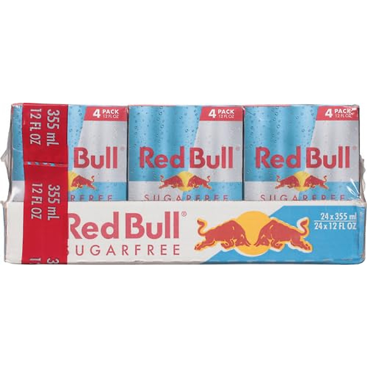 Red Bull Sugar Free Energy Drink, 12 Fl Oz, 24 Cans (6 Packs of 4)