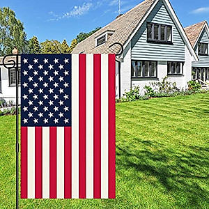 MingTa 2 Pack 4th of July American Flags Garden Flags 12x18 Double Sided Yard Flags for Outside Seasonal Outdoor Decor Vertical Burlap Decoration