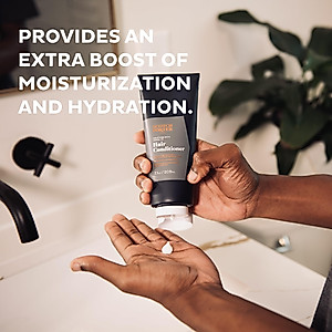 Scotch Porter Curls & Waves Leave-In Hair Conditioner for Men | Superior Smoothness & Definition | Free of Parabens, Sulfates & Silicones | Vegan | 7.1oz Bottle