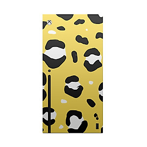 Head Case Designs Officially Licensed Grace Illustration Yellow Leopard Art Mix Vinyl Sticker Gaming Skin Case Cover Compatible with Xbox Series X Console and Controller Bundle
