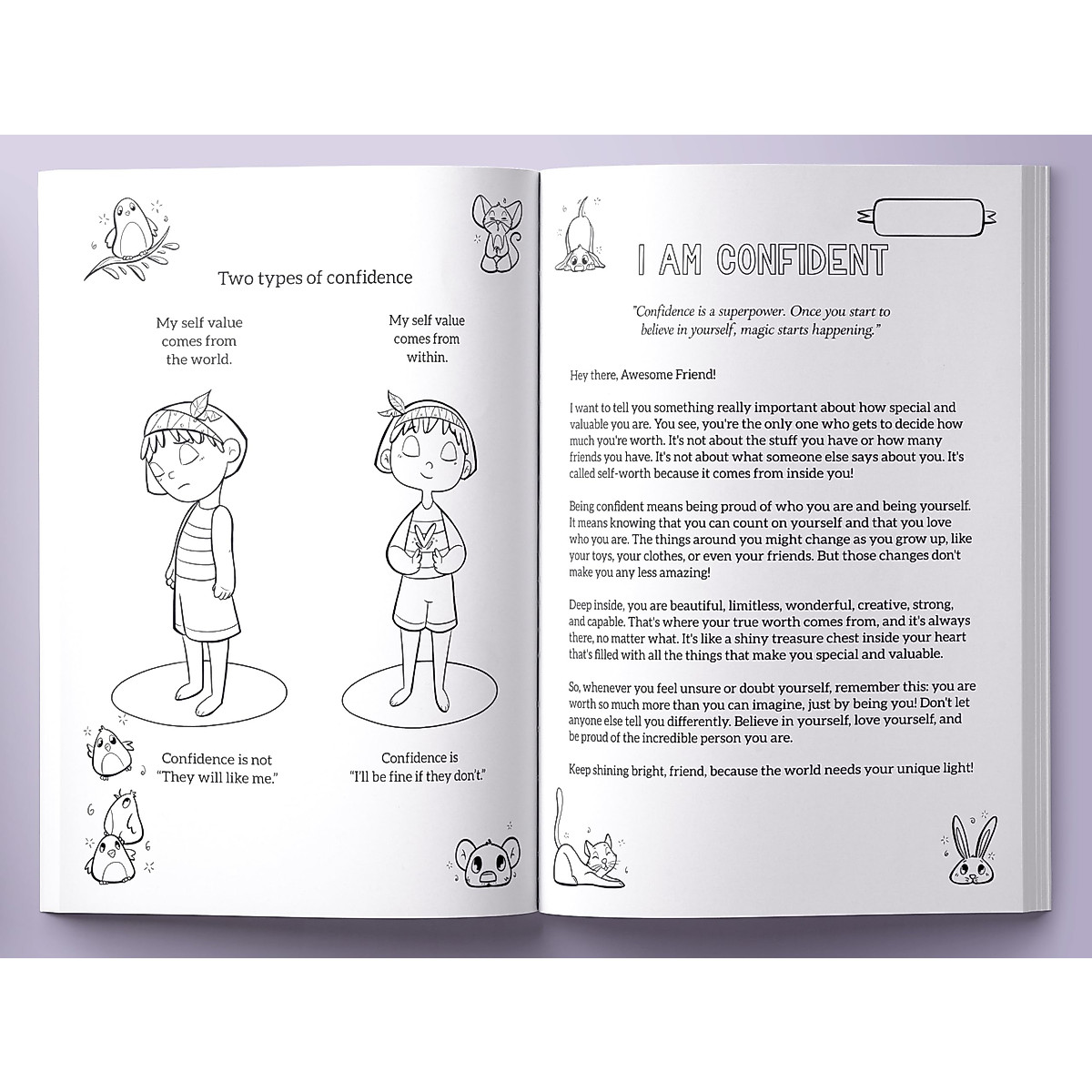 Mindful Affirmations and Activities: A Kid’s guide with 50 Positive Mantras and Activities to Manage Emotions, Grow Mindful, Strong and Confident (Hey Girl!)