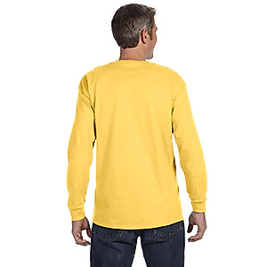 Jerzees 5.6 oz 50/50 Heavyweight Blend Long-Sleeve T-Shirt Island Yellow Small