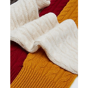 TEHETE 100% Merino Wool Yarn for Knitting 3-Ply Luxury Warm Soft Lightweight Crochet Yarn (Beige)