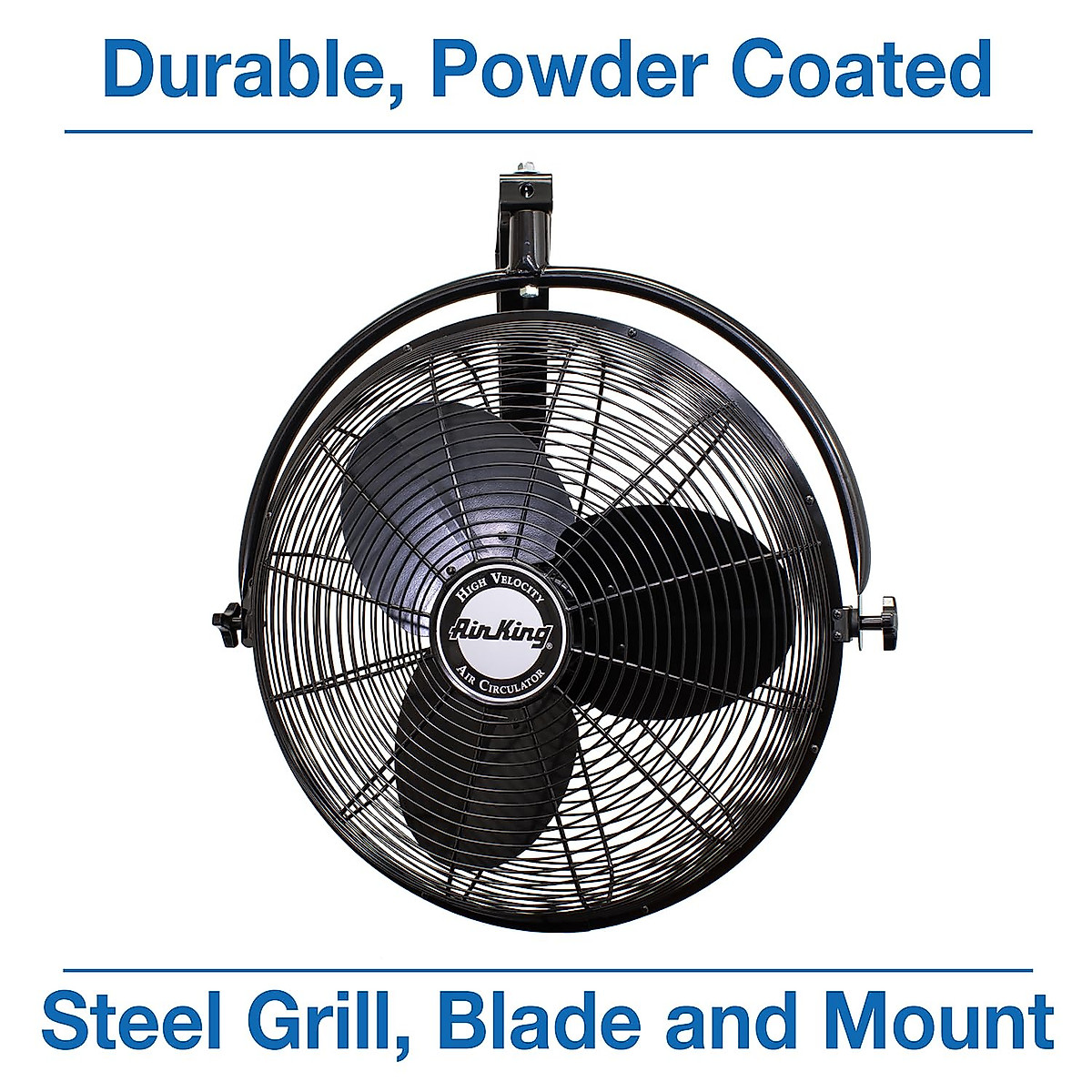 Air King 9020 1/6 HP Industrial Grade Wall Mount Fan, 20-Inch,Black