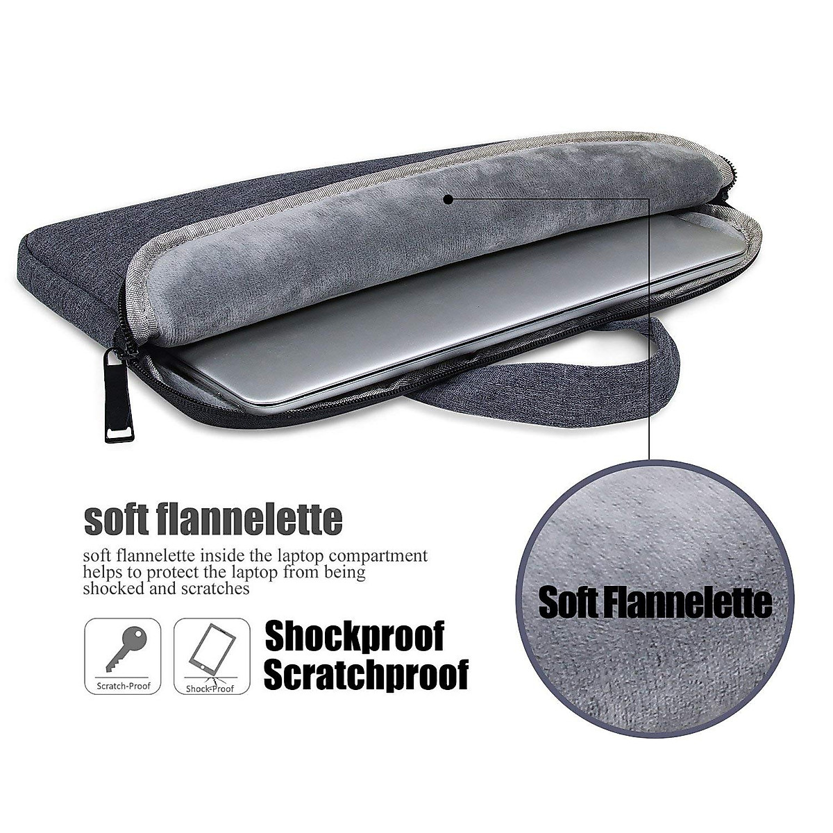 Portable Drawing Tablet Monitor Carrying Bag Case Protective Sleeve for Huion KAMVAS Pro 13 GT-133,GT-116, Huion Q11K V2, Wacom Cintiq 13HD, Xp-Pen Artist12 (Space Gray)