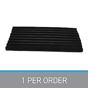 SSWBasics Large Continuous Slot Black Velvet Ring Insert - 14-1/4"L x 7-1/2"W - Holds up to 100 Rings