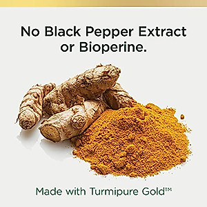 Nature's Bounty Advanced Turmeric Curcumin Provides 750% Better Absorption Without Black Pepper Extract or Bioperine. 60 Count Capsules. 60 Servings. Packaging May Vary