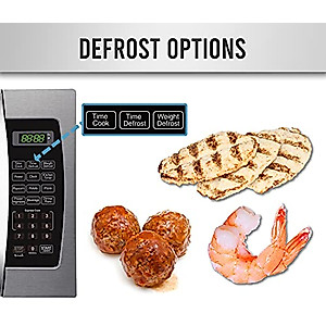 Farberware Countertop Microwave Oven 1.3 Cu. Ft. 1000-Watt with LED Display, Child Lock, Easy Clean Black Interior, Cu.Ft, Stainless Steel