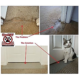 KittySmart Carpet Scratch Stopper Stop Cats from Scratching Carpet at Doorway Instantly, 5 Year Warranty, Ready for Immediate Use - Requires No Cutting, Modification, Hooks, Tape or Fasteners