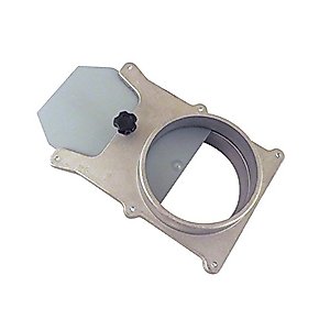 5" OD Self Cleaning No Clog Aluminum Blast Gate Cut Off Valve for Dust Collection System ABG5