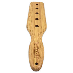 Bamboo Paddle - 1/2" Thick Wooden Rug Paddle with Airflow Holes, Light Weight and Super Durable Beautiful Smooth Finish & Chamfered Holes