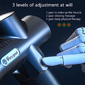 Hand-Held Muscle Massage Gun Deep Tissue Percussion Muscle Back Neck Head Body Shoulder Massager Tools,for Athletes Relieve Sore Muscles and Stiffness