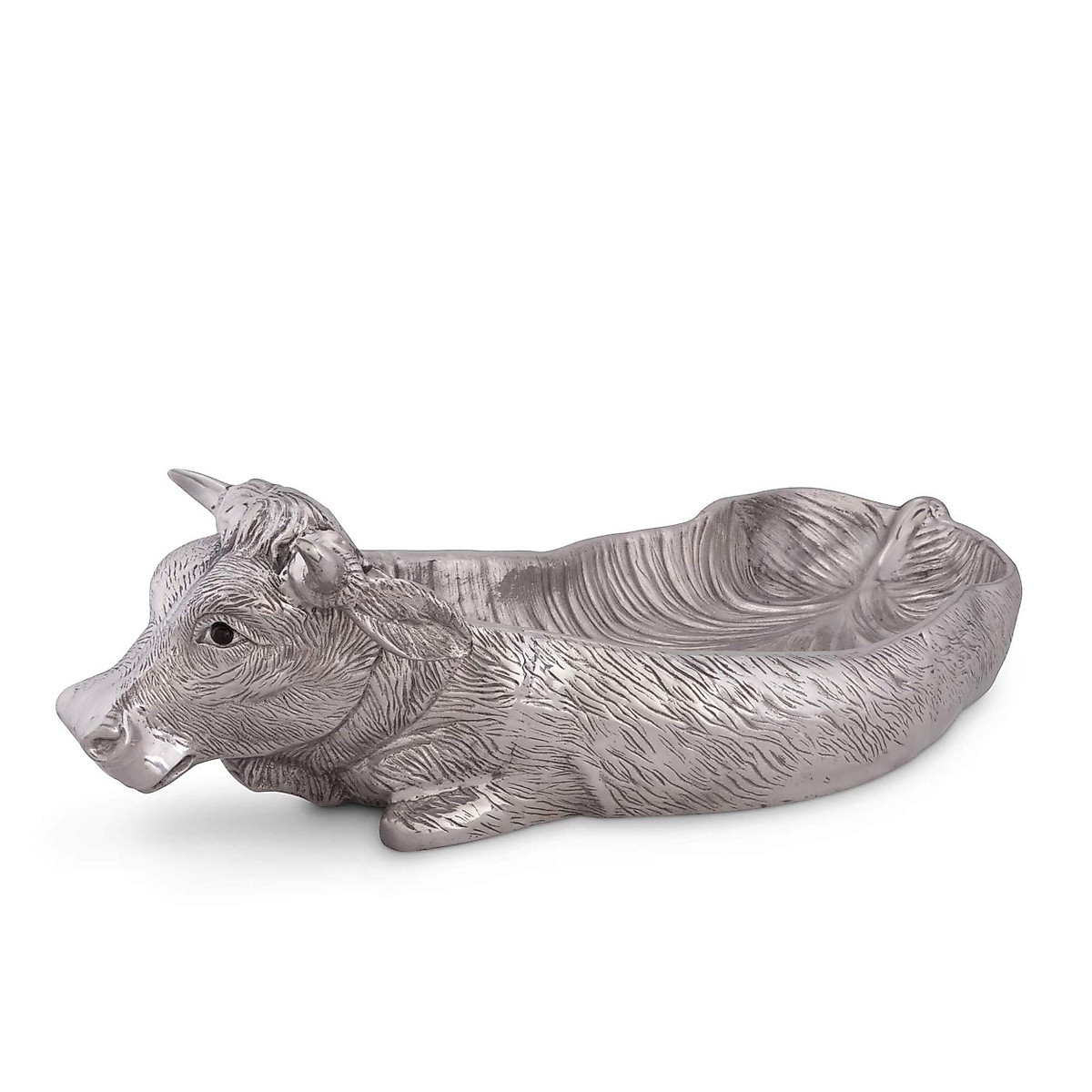 Arthur Court Extra Large Cow Beef Serving Carving Tray Cast Aluminum 36 inch Long x 12 inch Wide