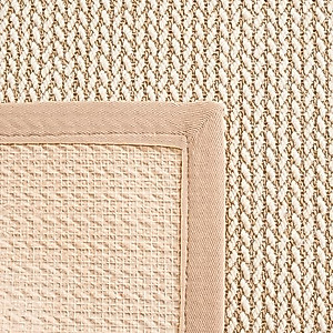 SAFAVIEH Natural Fiber Collection Area Rug - 8' x 10', Beige, Sisal Design, Easy Care, Ideal for High Traffic Areas in Living Room, Bedroom (NF475B)