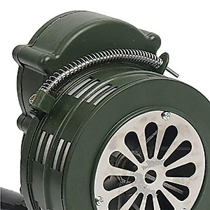 YaeGarden Base Mount Air Siren Alarm Air Raid Sirens Manual Crank Siren 110±2dB Base/Table Mount Hand Crank Manual Operated Metal Alarm/Siren (Air Raid)