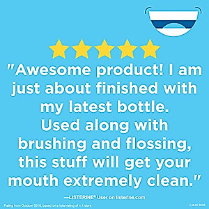 Listerine Ultraclean Oral Care Antiseptic Mouthwash with Everfresh Technology to Help Fight Bad Breath, Gingivitis, Plaque and Tartar, Cool Mint, 8.5 fl. oz (250 mL)