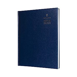Collins Debden Collins Standard Desk 2024 Diary Quarto Week to View Business Diary (Appointments) - Business Planner and Organiser - January to December 2024 Diary - Weekly - Blue - A36.60-24
