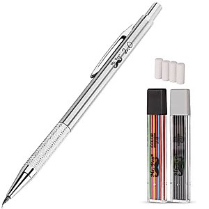 Mr. Pen- Mechanical Pencil, Metal, 2mm, Drafting Pencil, Metal Mechanical Pencils, Drawing Mechanical Pencils, Lead Holder, 2mm Mechanical Pencil, Mechanical Drawing Pencils, Thick Mechanical Pencil